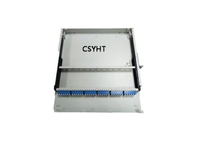 China 144C MPO Sliding Fiber Patch Panel With LC Quad Adapter data center solutions application for sale