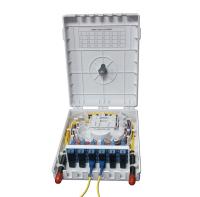 China IP22 ABS 1*8 PLC 24cores FTTH Fiber Optic Terminal Box for sale
