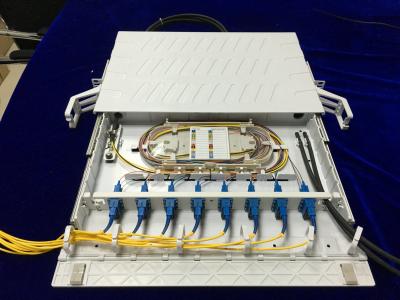 China FTTX Abs Sliding Patch Panel 24 SC FTTB Plastic Sliding Enclosure for sale