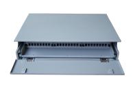 China Steel 19inch 48cores FTTB Rack Mounted Patch Panel for sale