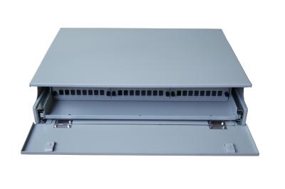 China Steel 19inch 48cores FTTB Rack Mounted Patch Panel for sale