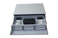 China Steel 19inch 48cores FTTB Rack Mounted Patch Panel for sale