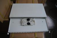 China FTTX Steel 1u 19inch 24cores Rack Mount Patch Panel for sale