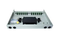 China FTTX 1u 19inch 24cores Fixed Mounted Patch Panel CATV for sale