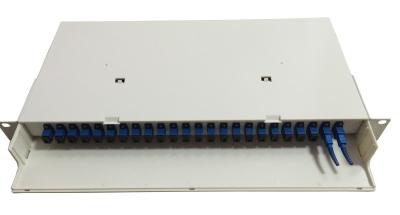China LC Adapter CATV 24cores 1U Height Abs Patch Panel for sale