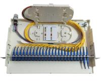 China LC Adapter CATV 24cores 1U Height Abs Patch Panel for sale