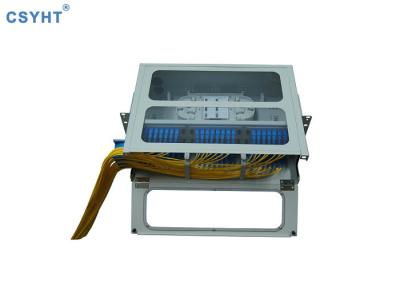 China FTTX 96cores Fixed Optical Patch Panel Transparent Cover for sale