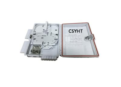 China PP ABS FTTH 12C Fiber Optic Terminal Box load  with 1x8 PLCsteel tube Splitter for sale