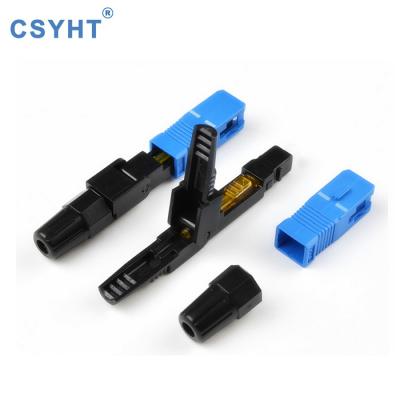 China SC APC- SC UPC Ceramic Ferrule Fiber Optic Connector FTTH Mechanical for sale