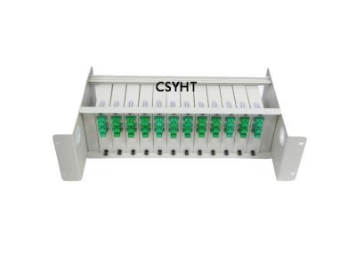 China Metal 19inch Racks Fiber Optic PLC Splitter 1x32 For FTTX Tiroir Optique 19 for sale