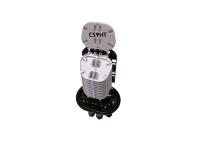 China 288FO Vertical type FOSC fiber splice closure with 1x8 or 1x16 PLC splitter for FTTH FTTX for sale