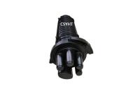 China PP ABS materials 144C Dome type FOSC fiber splice closure with pressure valve IP68 for sale