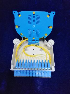 China 12 Port Fiber Optic Terminal Box SC LC FC ST DIN Rail Mount Fiber Distribution Box for sale