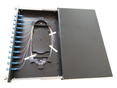 China FTTX FTTB 12-24f Cable Termination Patch Panel Rack Mount for sale