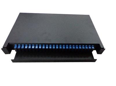 China 1u 48cores CATV Optical Fiber Patch Panel 24 Ports FTTH for sale