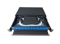China 1u 48cores CATV Optical Fiber Patch Panel 24 Ports FTTH for sale