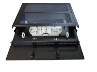 China GPON CATV 24cores Fiber Optic Patch Panel Transparent Cover for sale
