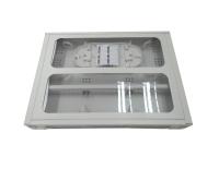 China GPON CATV 24cores Fiber Optic Patch Panel Transparent Cover for sale