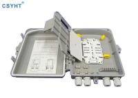 China Outdoor IP65 24fo Fiber Optic Splitter Box Plastic For FTTx Project for sale