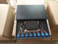 China Rack Mounted FTTB 48F Fiber Optic Cable Terminal Cold Roll Steel SC LC for sale