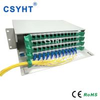 China 48 Fiber 6core Fiber Optic Patch Panel For FTTH GPON CATV for sale