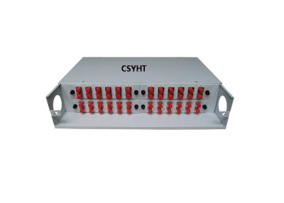 China CATV 2U 48C Fiber Optic Patch Panel 19inch For Data Center Solutions for sale