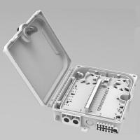 China FTTH 1x8 PLC 12ports Fiber Optic Distribution Box Wall Mount for sale