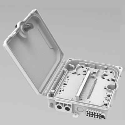 China FTTH 1x8 PLC 12ports Fiber Optic Distribution Box Wall Mount for sale