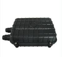 China FTTB Plastic 24 CORES BLACK COLOR Horizantal Fiber Optic Closure ABS for sale