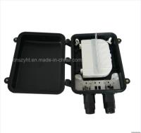 China FTTB Plastic 24 CORES BLACK COLOR Horizantal Fiber Optic Closure ABS for sale