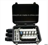 China Black Color ABS Inline Fiber Optic Splicing Closure FTTB 24 Cores for sale