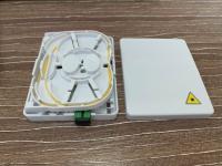 China Fiber optic socket box 2 ports fiber optic rosette box ftth fiber optic terminal box for sale