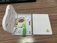 China Fiber optic socket box 2 ports fiber optic rosette box ftth fiber optic terminal box for sale