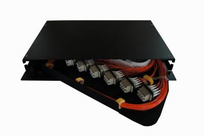 China 24 cores Rack Mounted Ftth Distribution Terminal Box Splice tray for sale