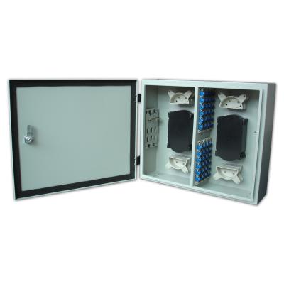 China Outdoor FC LC 48cores Fiber Optic Terminal Box Wall Mounted for sale