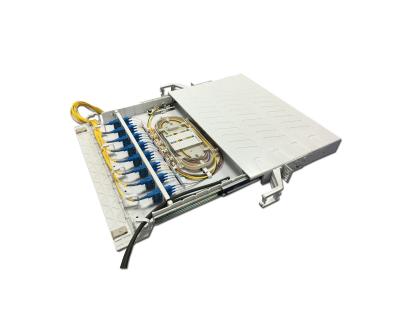 China 24 SC Plastic ABS Fiber Optic Patch Panel Rack Mounted for sale