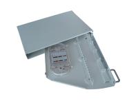 China Ftth Catv Rack Mounted Patch Panel With Swing Out Splice Tray for sale