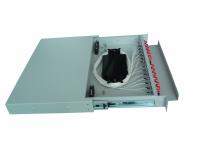 China Rack Mounted FTTH CATV Fiber Optic Patch Panel FTTB PC ABS for sale