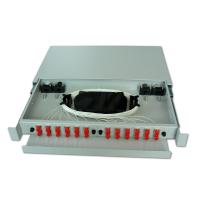 China Rack Mounted FTTH CATV Fiber Optic Patch Panel FTTB PC ABS for sale