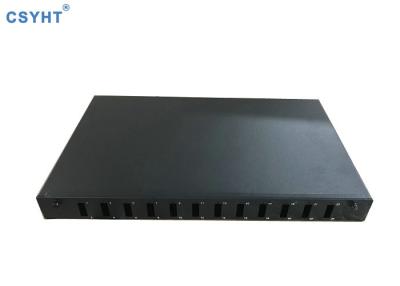 China 1U 19 FIBER OPTIC DRAWER RACK 24 Ports FTTH Fiber Patch Panel for sale