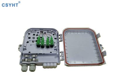 China IP65 Waterproof Optical Fiber Distribution Box 2 In 8 Out 8 Core for sale
