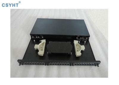 China 24 Core 8 Ports SC LIU Fiber Optic Patch Panel 19 Inch 1U for sale