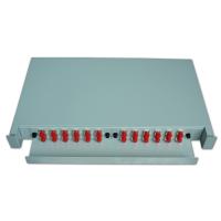 China 1u 24 Cores Fiber Optic Patch Panel FC Sc St For Gpon CATV FTTH for sale