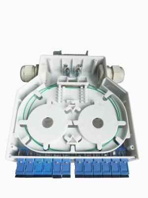 China ABS Plastic FTTH CATV Epon Fiber Optic Terminal Box DIN Rail Mounted for sale