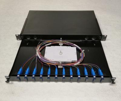 China Slidable 12F 19 Inches Fiber Optic Patch Panel ODF-RS-240 for sale