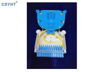 China DIN Rail FTTH Fiber Enclosure Distributor IP45 With 6 SCD LCQ Adapter for sale