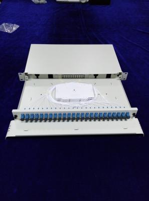 China Sliding Tray Fiber Panel Splice Cassettes MPO Panel Fixed Shelf Fiber Optic Patch Panel for sale