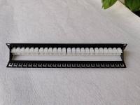 China 19'' STP/FTP Shield RJ45 24ports 1U Cat 5e, cat6,cat6A Blank Patch Panel for sale