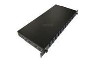 China Black cold roll steel  1U 24FO FDB 19inch ODF-RS-205 for FTTH GPON CATV Telecommunications for sale