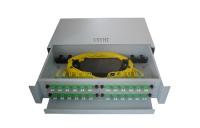 China Cold roll steel Drawer type fiber optic patch panel ARS48 for FTTH CATV GPON Telecommunications for sale